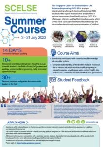 SCELSE Summer Course 2023 – St John's Island National Marine Laboratory